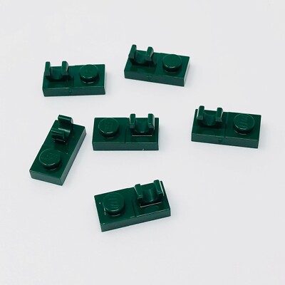 92280 LEGO Parts Plate Modified 1x2 w/ Clip on Top (Earth) DARK GREEN ...