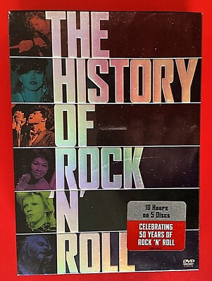 THE HISTORY OF ROCK AND ROLL - STILL SEALED - 50TH YEAR - 5 DISCS - 10 ...