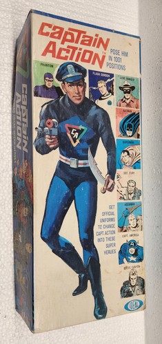 Vintage 1966 Original 12" Captain Action Box - Box Only | eBay