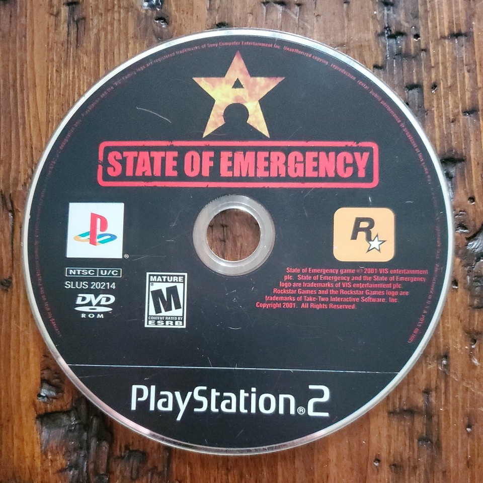 PS2 State of Emergency Video Game PlayStation 2 Disc Only | eBay