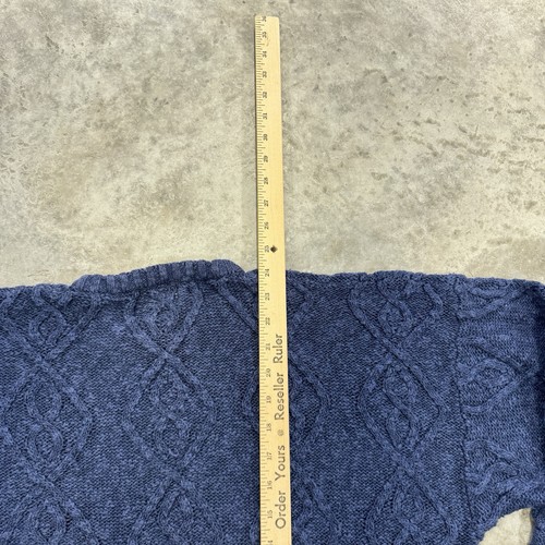 Vintage Boston Traders Sweater Womens Large Blue Linen Cotton Blend ...