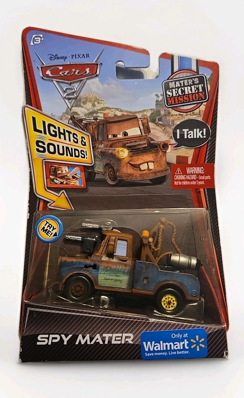 RARE! NEW NIB Disney Pixar Cars: Secret Mission Talking Spy Mater ...