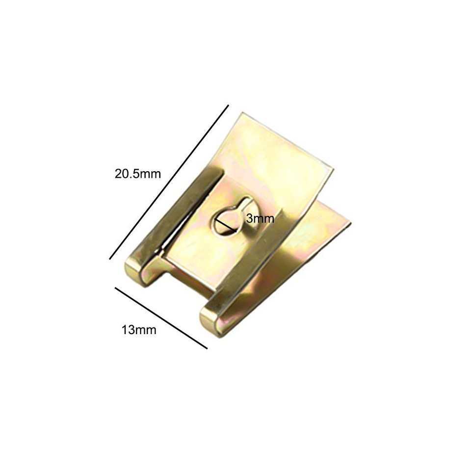 20X CAR SCREW BASE U-TYPE MOUNT FASTENER CLIPS FENDER BUMPER ...