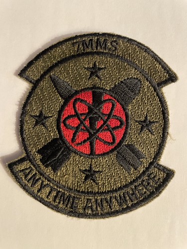 7th Munitions Maintenance Squadron "ANYTIME ANYWHERE" USAF Patch ...
