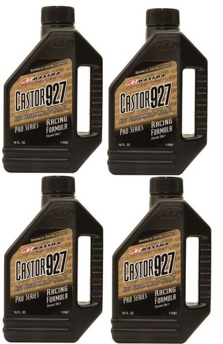 Maxima Racing Oils Castor 927 2-Stroke Oil - 16 oz ( 4 ) Pack - 2 ...