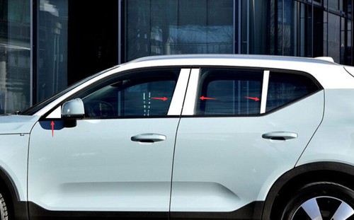 For Volvo XC40 2019-2024 Chrome Steel Window Center BC Pillar Cover ...