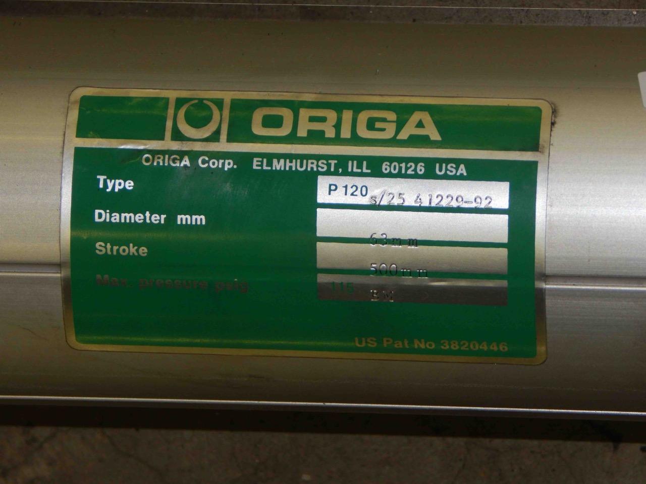 Origa Rodless Pneumatic Cylinder P120 S/25 41229-92 63mm x 500mm | eBay