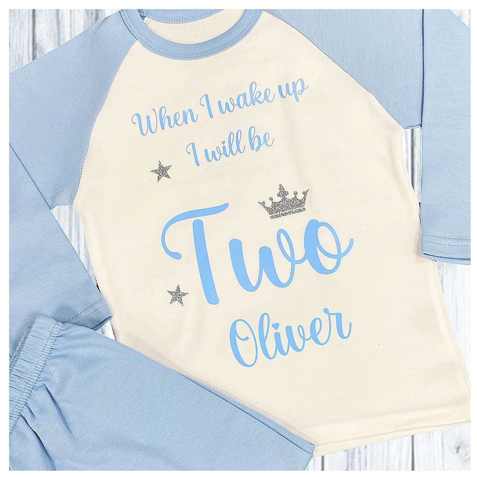 Personalised Birthday Pyjamas Boy When I Wake Up I Will Be One Newborn ...