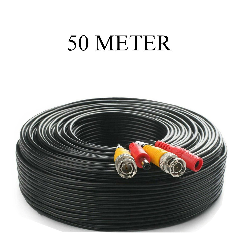 BNC DC CCTV Security Video Camera DVR Data Power Extension Cable 5m 10m ...