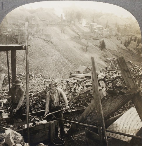 Keystone Stereoview Nightingale Gold Mine, Bull Hill, CO of Rare USA ...