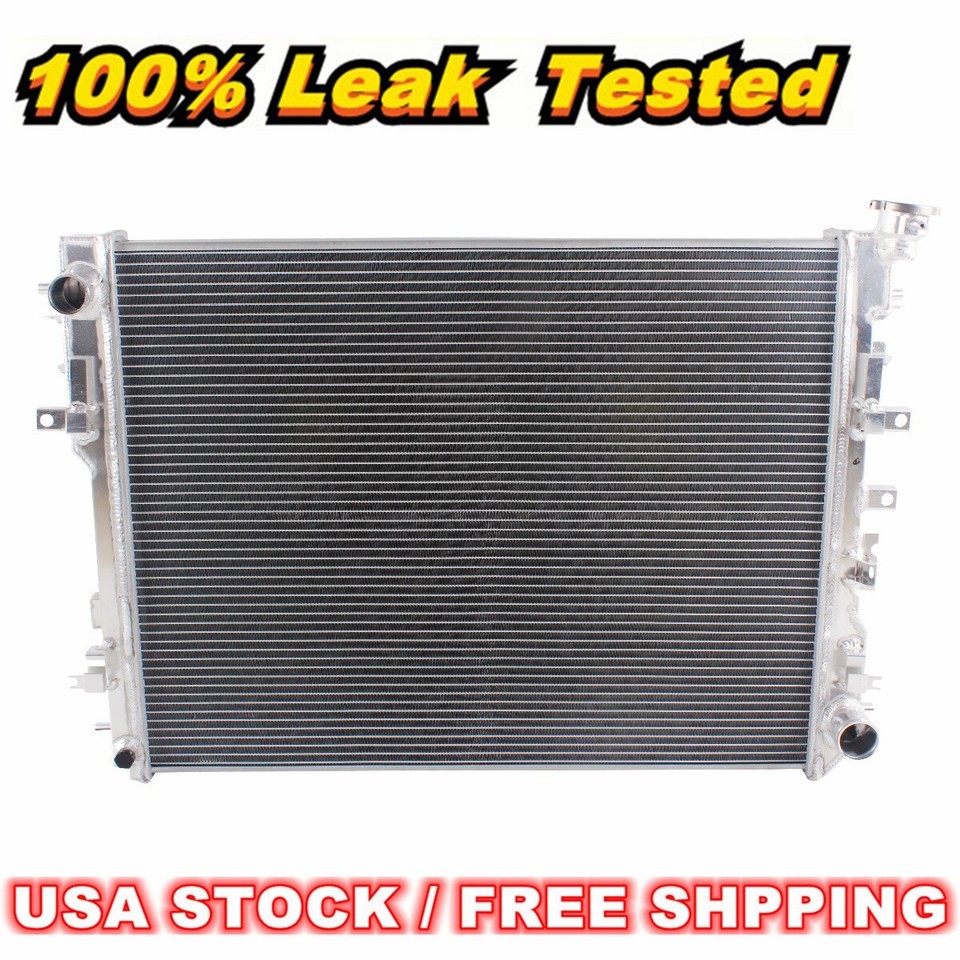 Dual Core Aluminum Radiator For 2009-2014 Dodge Ram 1500 2500 3500 5.7 ...