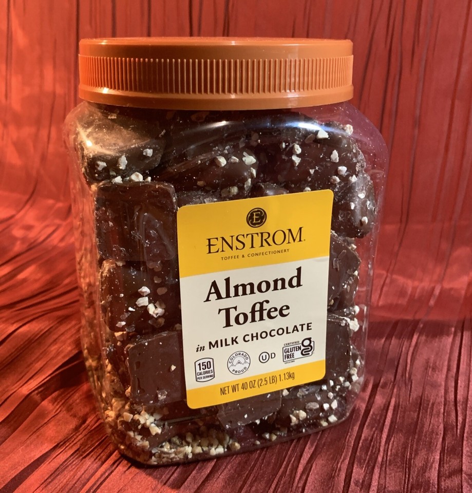 Enstrom Milk Chocolate Almond Toffee 40 oz 2.5 lb | eBay