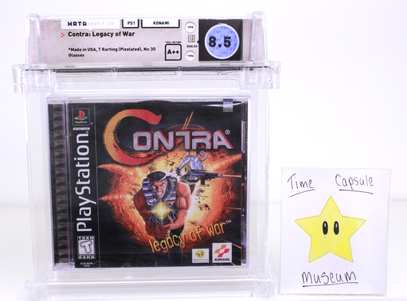 Contra Legacy of War New PlayStation 1 PS1 Factory Sealed WATA VGA ...