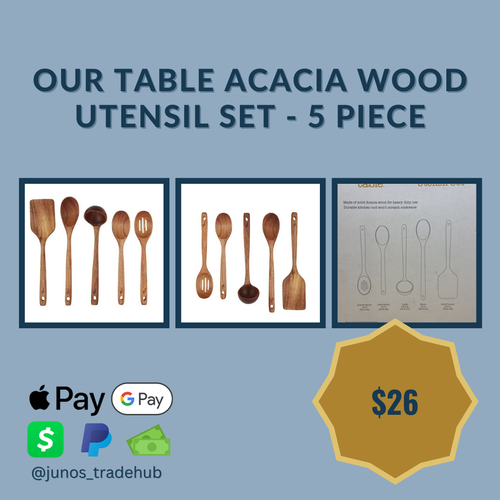 Our Table Acacia Wood Utensil Set - 5 Piece | eBay