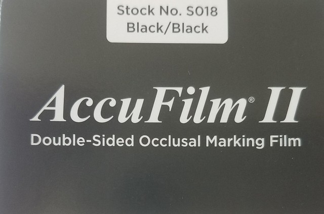 Accufilm II Parkell Articulating Paper Double Sided Black 280 Pre-cut ...