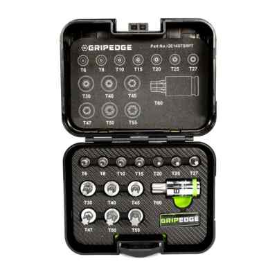 Grip Edge Tools 14-PC RPT Star Driver Set Torx 3/8in. GE14STSRPT ...