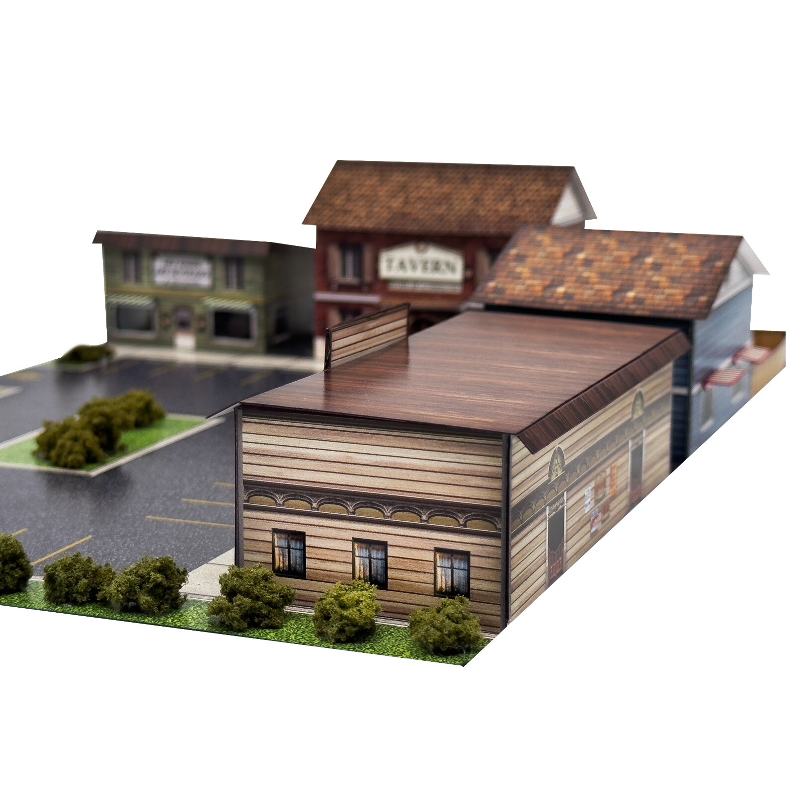 N Scale Building Kit Scale Starter Small Town Model Kit, Fits Micro ...