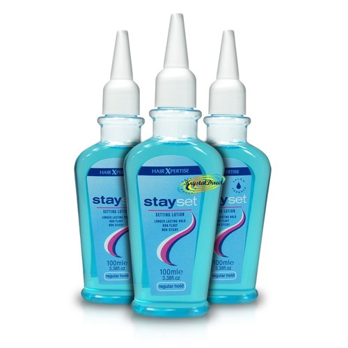 3x Hair Xpertise Stayset Setting Lotion Regular Hold 100ml Amami | eBay