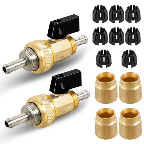 Garden Retractable Hose End Adapter Kit Fit 3/4GHT Water Hose Fitting ...