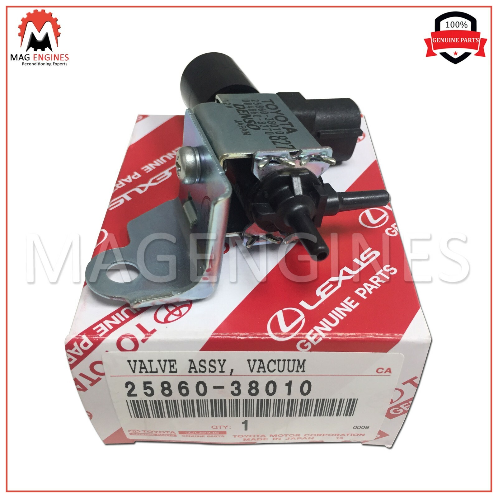 25860-38010 GENUINE OEM VALVE ASSY, VACUUM SWITCHING 2586038010 | eBay