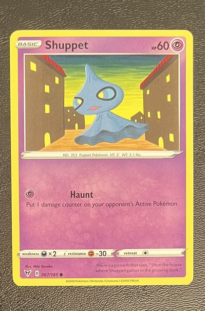 Pokémon TCG Shuppet Vivid Voltage 067/185 Regular Common for sale ...