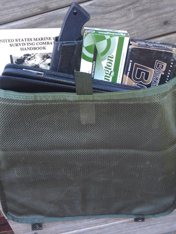 MOLLE II Pouch Lid Flap Large Ruck FIELD Pack US Military Woodland CAMO ...