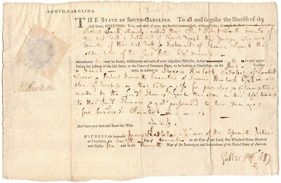 Edward Rutledge - Important Document Signed - Defends Thomas Lynch, Jr ...