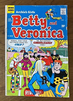 Betty and Veronica #205 Archie Comics Bronze Age Veronica Jughead ...