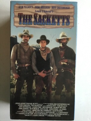 The Sacketts (VHS, 1991, 2-Tape Set) Tom Selleck Sam Elliot NEW ...