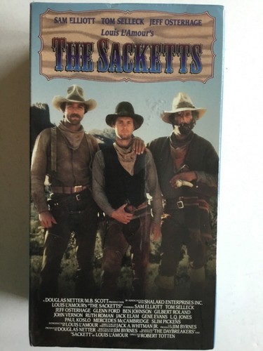 The Sacketts (VHS, 1991, 2-Tape Set) Tom Selleck Sam Elliot NEW ...