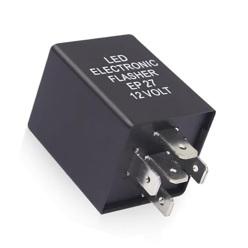 EP27 LED Flasher Relay, 12V 5-pin Turn Signal Light Super Flashing ...