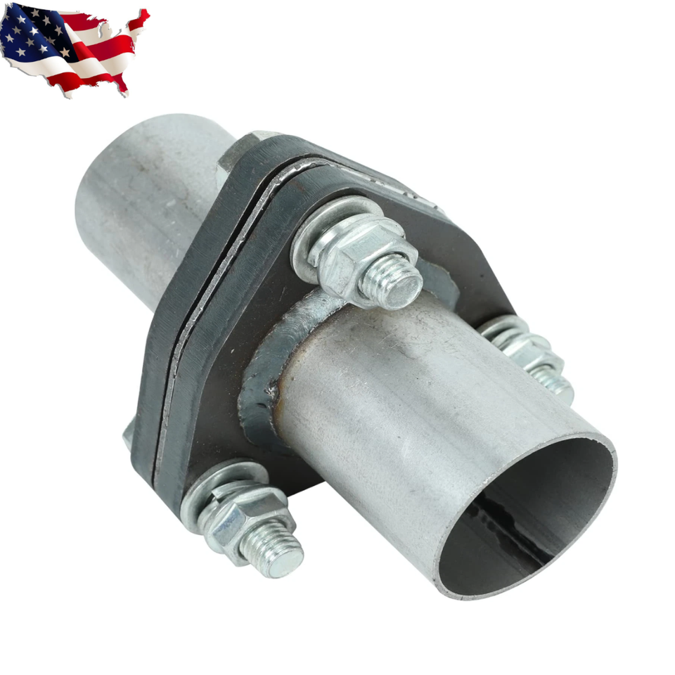 2" inch Exhaust Muffler Flange Repair Triangle Pipe Kit 3 Bolts ...