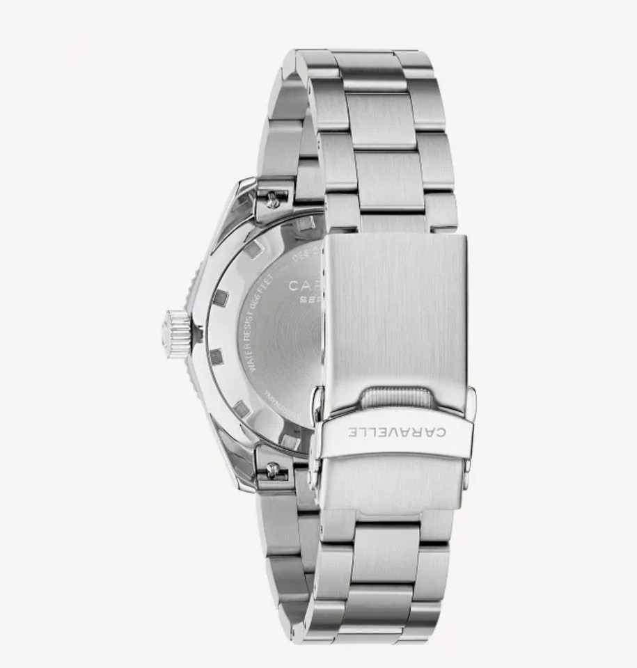 Caravelle 43B178 Men's Sea Hunter Stainless Steel Blue Dial Automatic ...