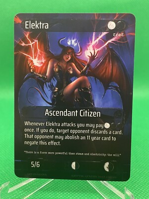 Kryptik TCG Elektra Non Holo TEST Card Stamped 50/151 Genesis | eBay