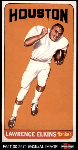 1965 Topps #74 Larry Elkins Oilers RC Baylor 3.5 - VG+ | eBay