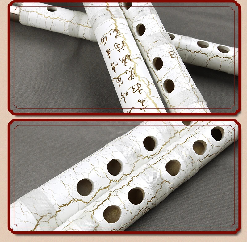 CDEFG Key White Flute Handmade Bamboo Flute Musical Instrument Flute ...