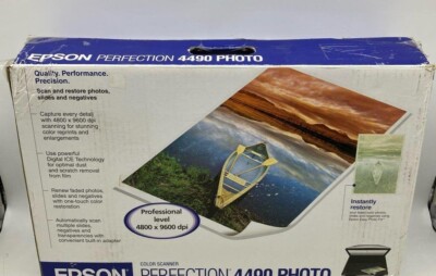 Epson Perfection 4490 Photo Flatbed Scanner Power Cord USB USED | eBay