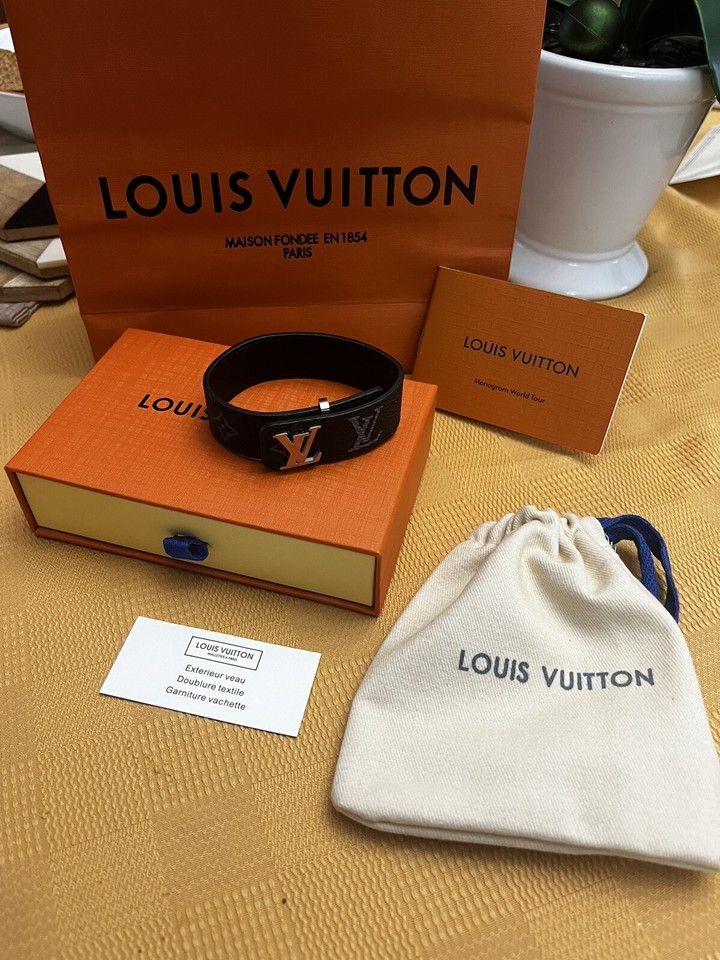 Men’s Louis Vuitton LV Slim Bracelet Adjustable Size Brand New With ...