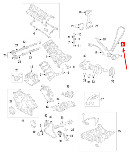 LAND ROVER DISCOVERY L462 Motorsteuerkette LR032048 NEUES ECHTES | eBay