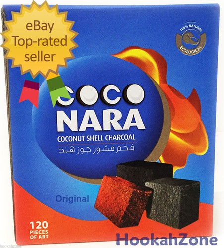 1200 Pcs Coco Nara Charcoal Natural Coconut Hookah Coal CocoNara 120 ...