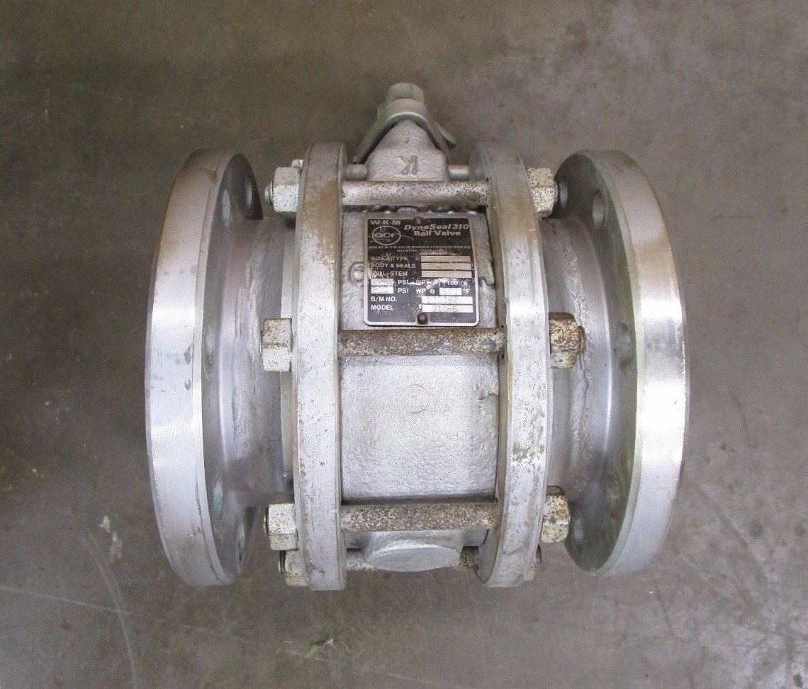 WKM ACF DYNASEAL 310 4F-B112 4" FLANGED STAINLESS S/S BALL VALVE 310-B ...
