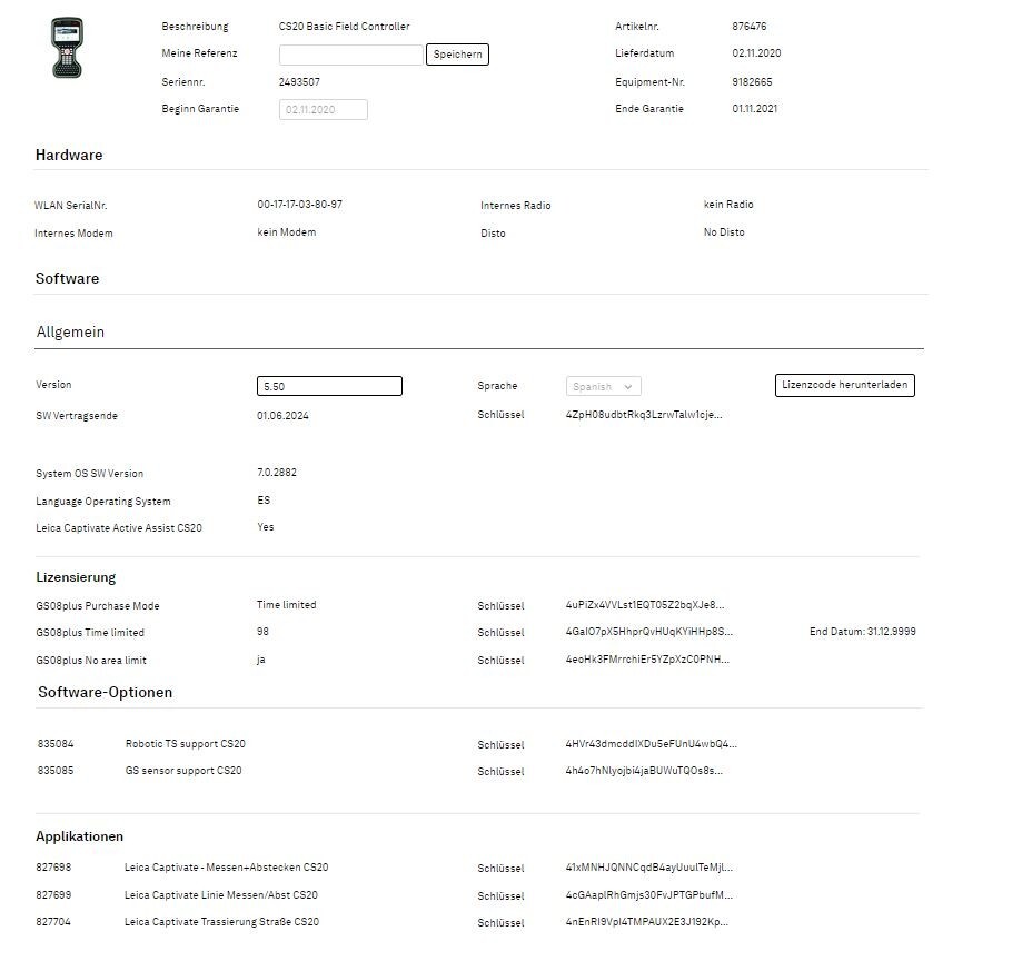 LEICA CS20 BASIC Controller "ROBOTIC AND SURVEYING" (Used) | eBay