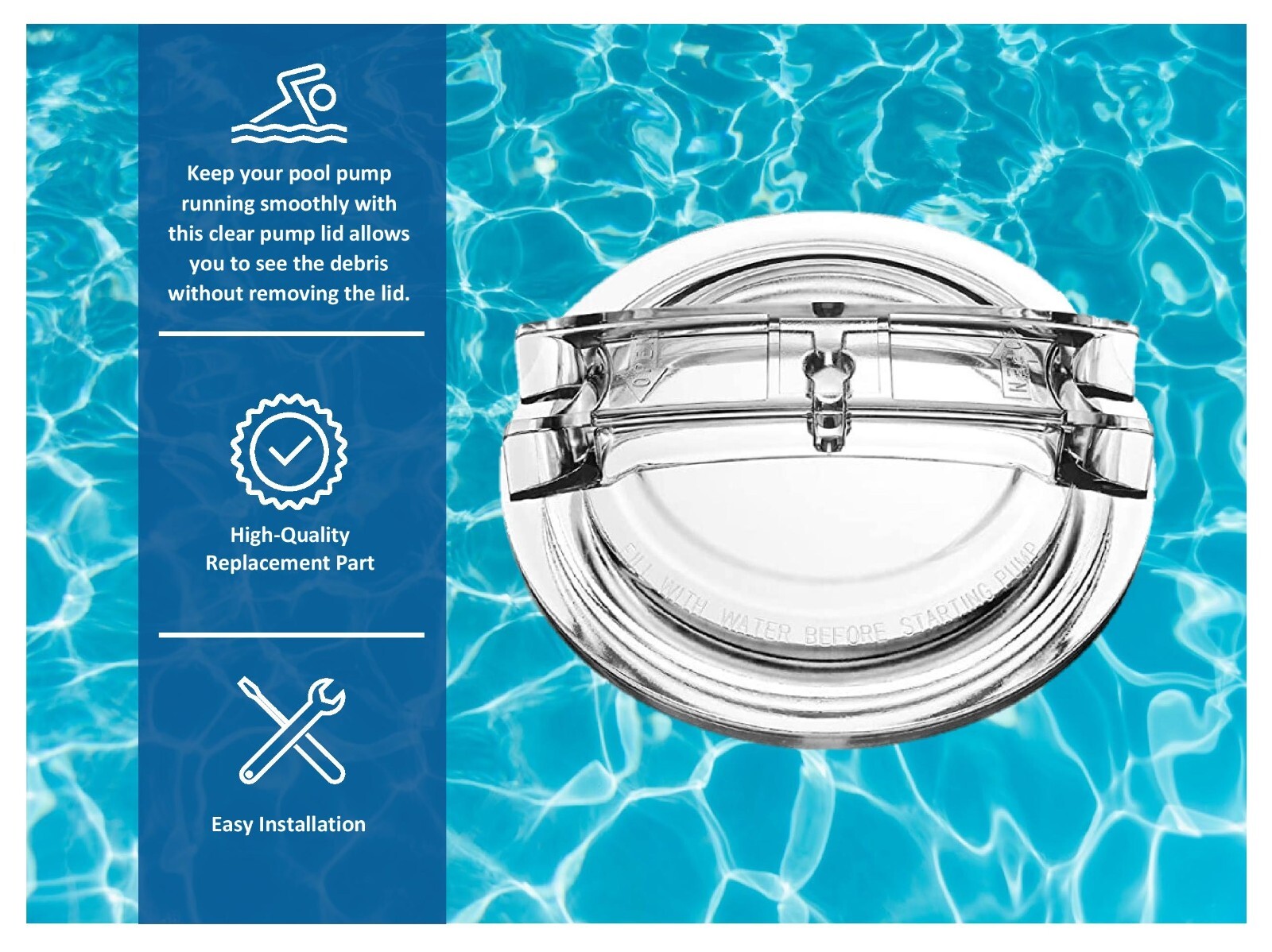 New JSP Pool Pump Replacement Thread Lid For Hayward Super II 2 ...