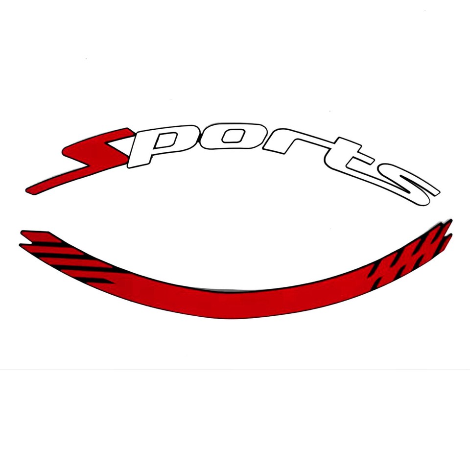 For SPORTS 1.25" 15"-24" Rubber Decals Sets US Permanent Tire Lettering ...