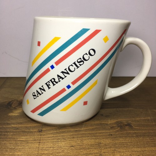 Vintage San Francisco Souvenir Coffee Cup Mug Slanted Mug Papel Korea ...