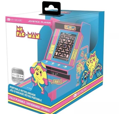 NEW! MS. PAC-MAN Micro Player Pro Portable Handheld Retro Arcade Game ...