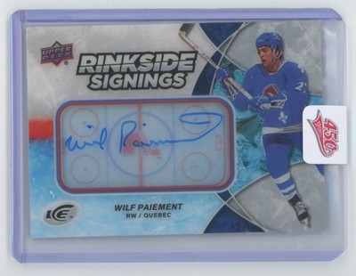2018-19 Upper Deck Ice Rinkside Signings Wilf Paiement | eBay