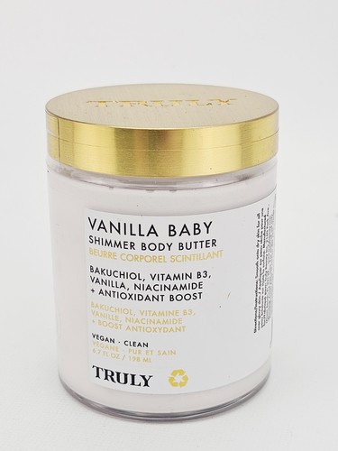 Truly Vanilla Baby Luxury Shimmer Body Butter Moisturizer Bakuchiol 6.7 ...