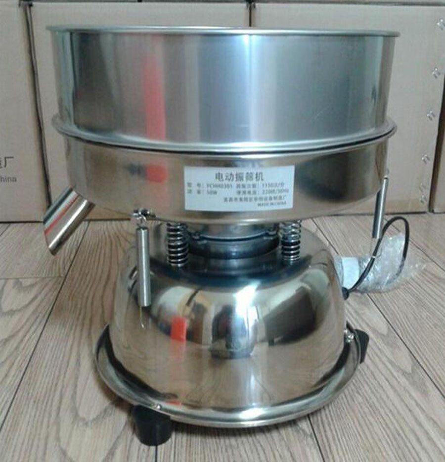 110V 80 Mesh Electric Vibrating Sieve Machine Chinese Medicine Powder ...