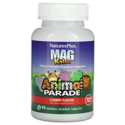 Nature's Plus, Animal Parade, Mag Kidz, Children's Magnesium, Cherry ...